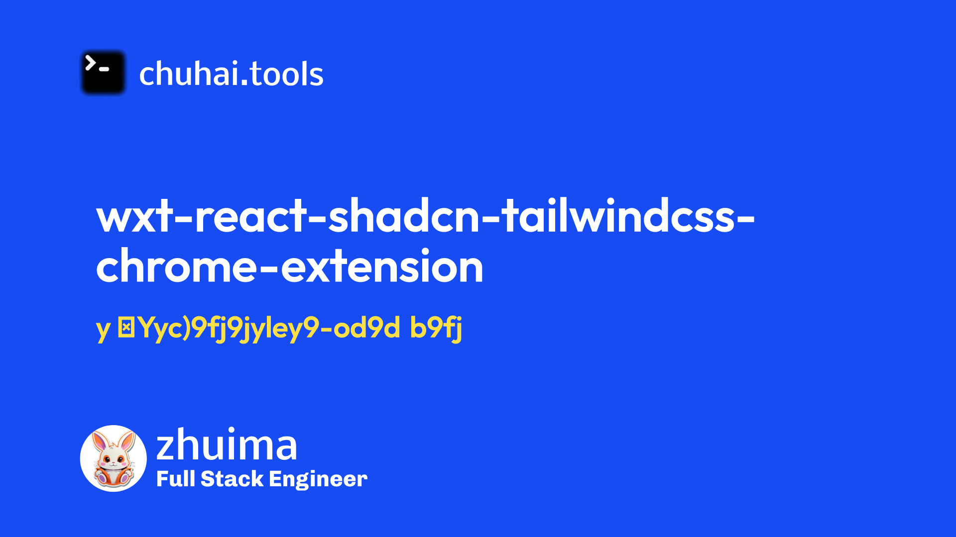 Wxt React Shadcn Tailwindcss Chrome Extension 独立开发者出海技术栈 2740